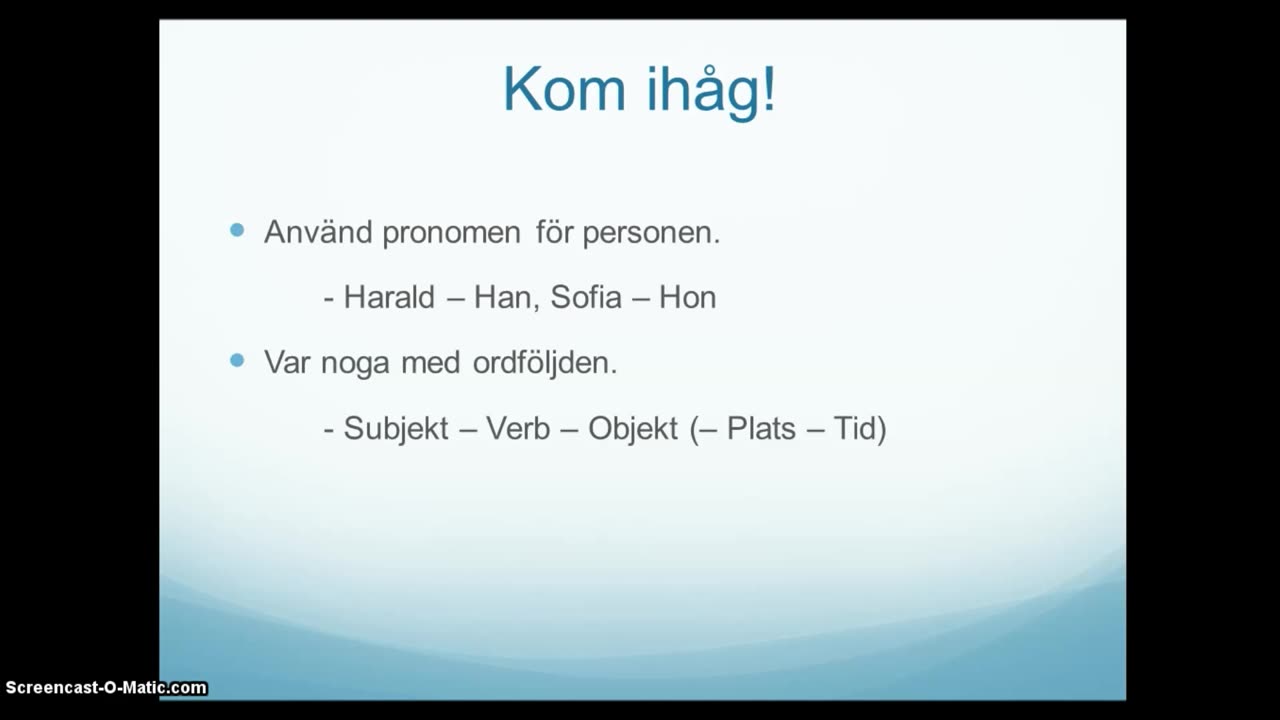 Beskriv en person